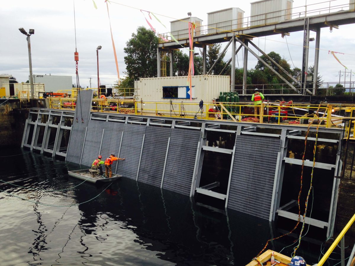 Trash Rack Replacement, BC - Dominion Divers